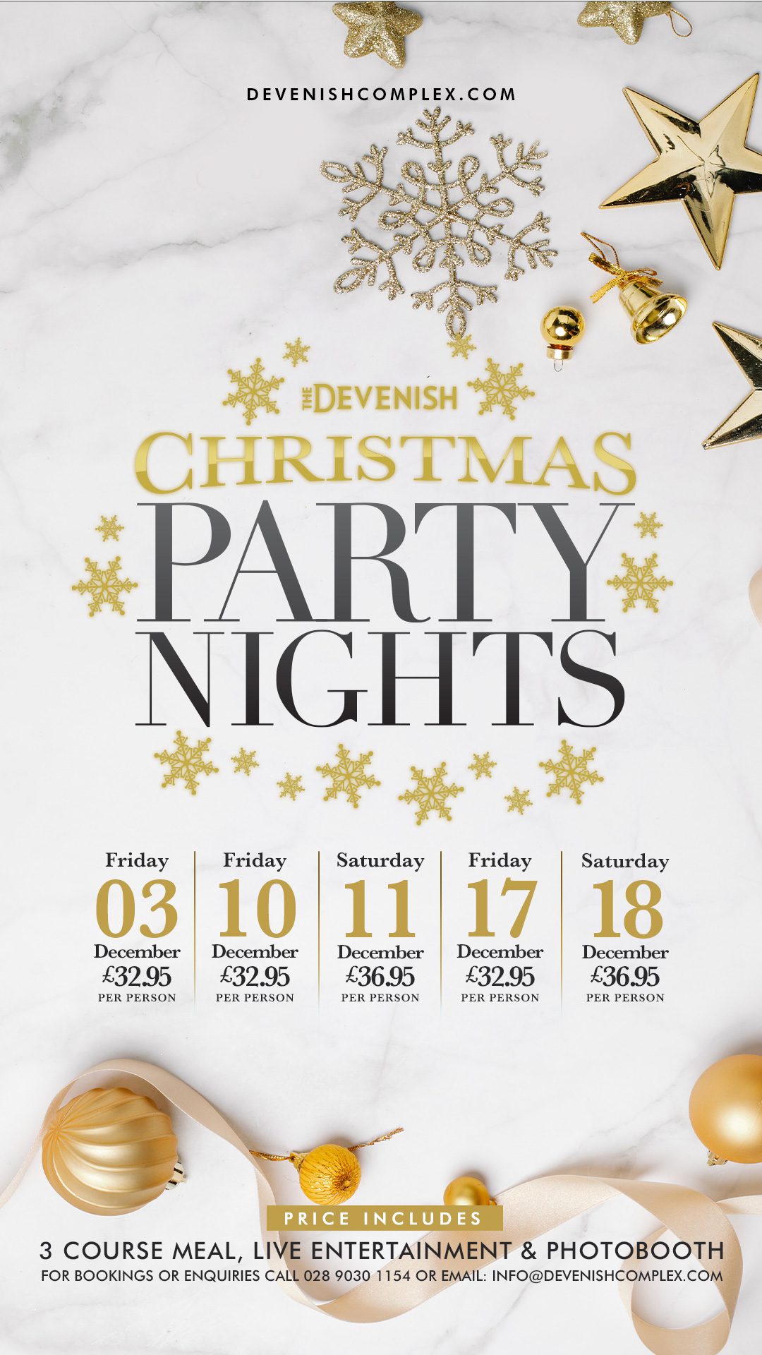 Christmas Party Nights 21 | The Devenish Complex